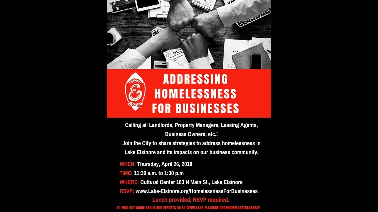 LE Homeless Task Force - Addressing Homelessness for Businesses - YouTube