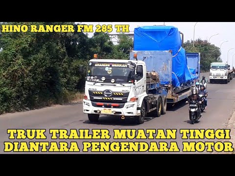 TRUK TRAILER MUATAN TINGGI & BERAT || TRUCK SPOTTING INDONESIA - YouTube