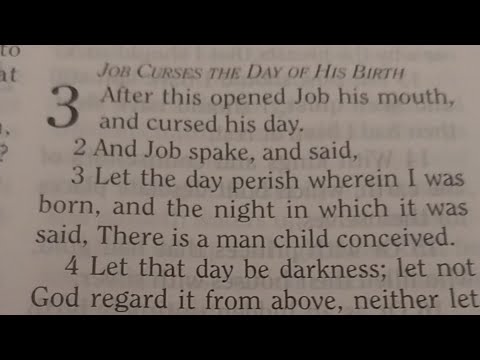 JOB Ch3 JOB CURSES THE DAY OF BIRTH📖Bible Study B4 🛌join us # ...
