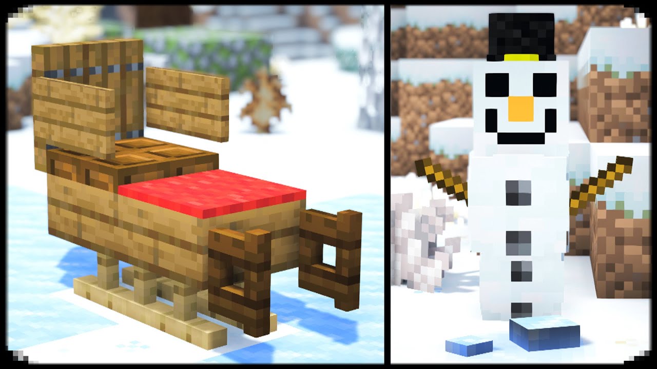 Minecraft: 12 Winter Build Hacks - YouTube