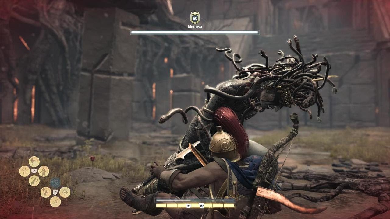 Assassin's Creed Odyssey MEDUSA FIGHT - YouTube