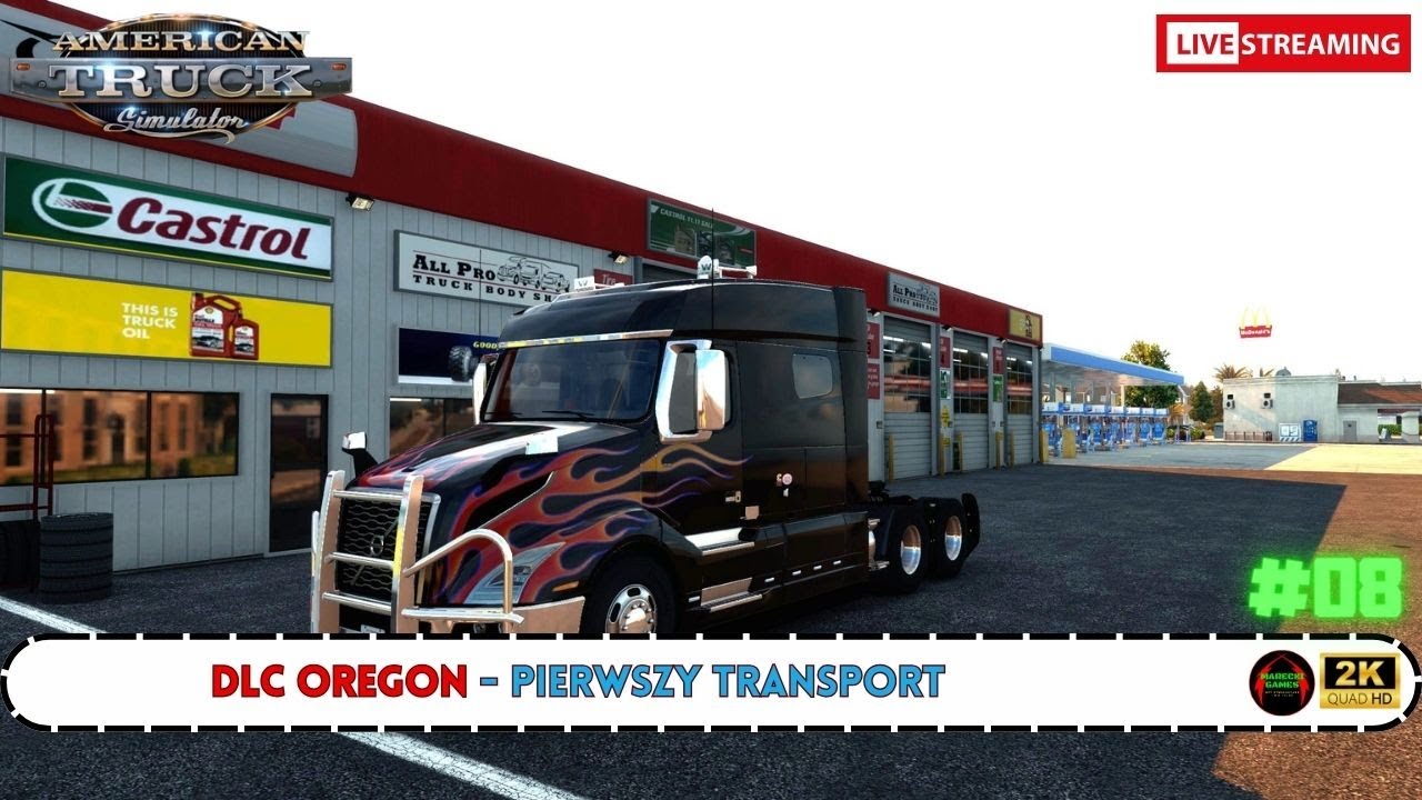 Live Stream 2K🔴 Na Żywo -ATS #08 - DLC Oregon - Pierwsze Trasa ...