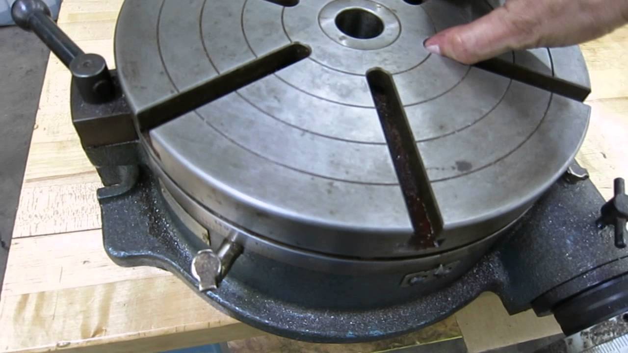 Yuasa 12" Rotary Table -Online Auction at www.machinesused.com - YouTube