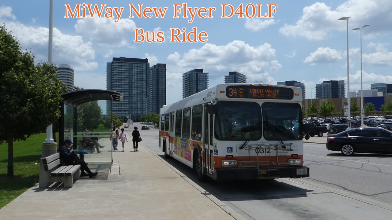 Mississauga MiWay 2003 New Flyer D40LF Bus Ride on Route 34! 7/10/2023 ...