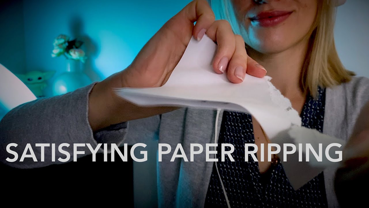 ASMR | Trash Triggers for Sleep - Satisfying Paper Ripping - YouTube