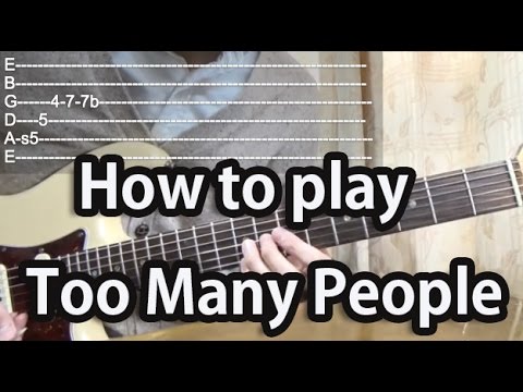 How to play Too Many People-Paul McCartney-Guitar Tutorial with tabs ...