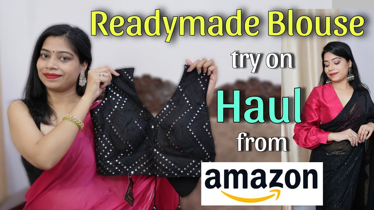 Amazon Readymade Blouse Haul | Readymade Blouse Haul Under 800 - YouTube