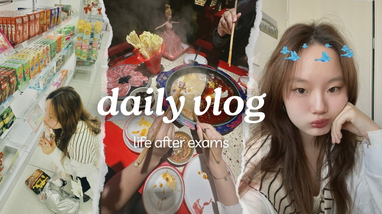 🎧 relaxation after exam week: hangout with friends, ZB1 cup sleeve ...