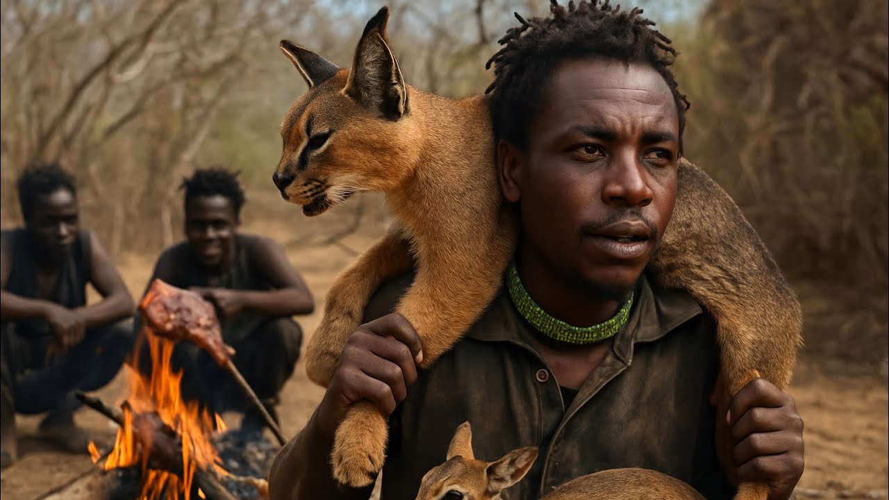 Hadzabe Tribe Hunting Wild Cat in the African Bush 🔥🐾 | Ancient Skills ...