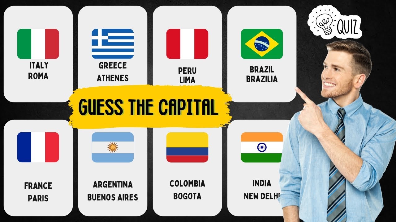 World Capitals Quiz Challenge Fun & Educational Geography - YouTube