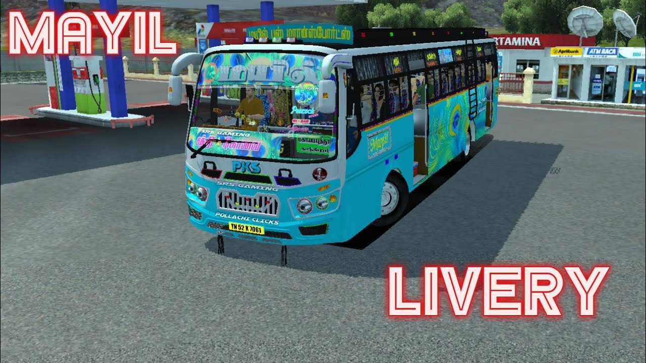 mayil livery for krishan bus mod #tn 07 bus lovers - YouTube