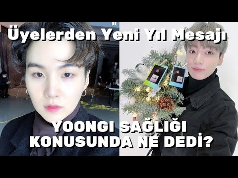 Yoongi durumu hakkında bilgi verdi. Sağlığı nasıl? Bts ten yeni yıl mesajları