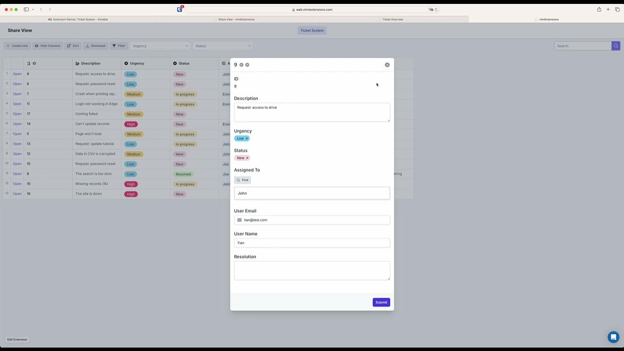 Editable Grid View for Airtable - YouTube