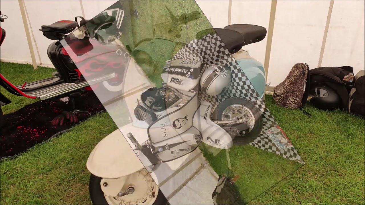 Isle of wight scooter rally custom show 2019 - YouTube