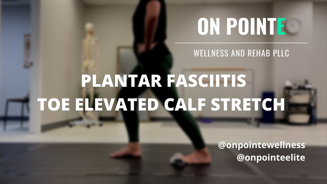 Toe Elevated Calf Stretch - YouTube