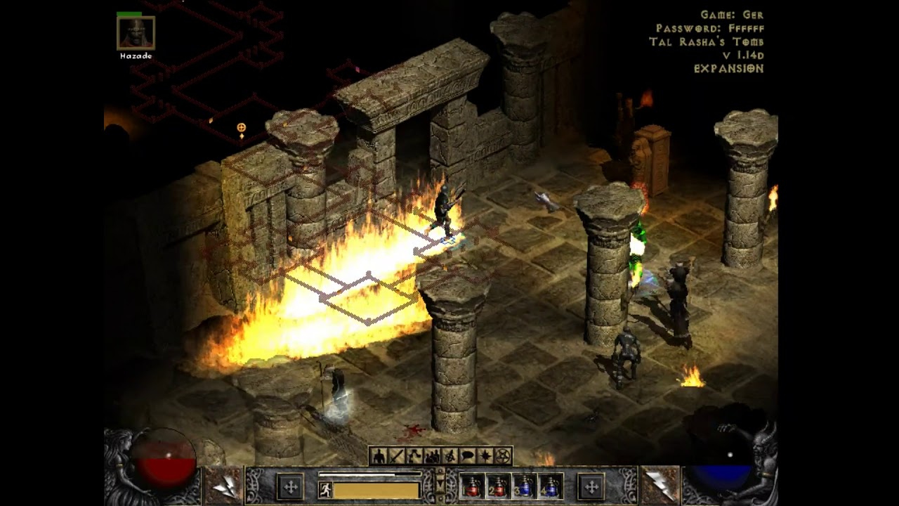 Diablo 2 LOD Episode 18 Tomb of Tal Rasha, Duriel - YouTube