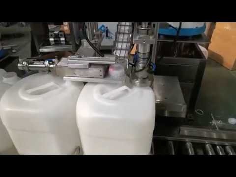 Automatic pick and place capping machine for jerry cans - YouTube