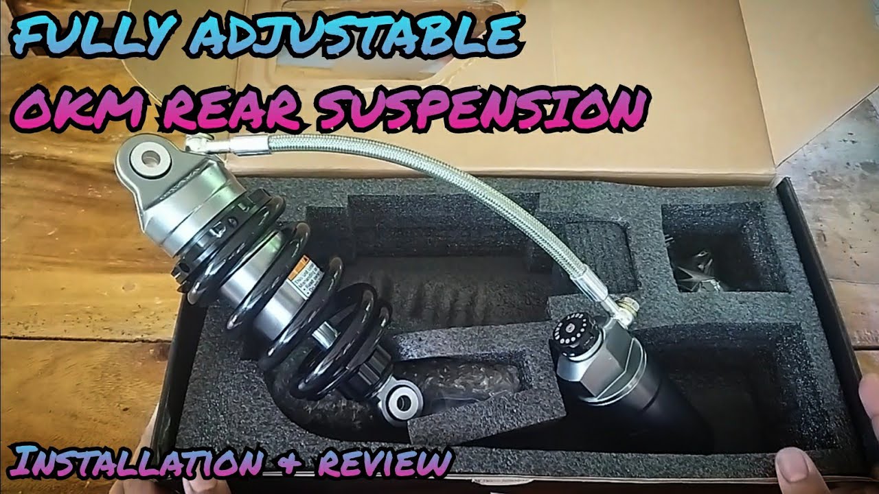 OKM FULLY ADJUSTABLE REAR SHOCK FOR SNIPER 150 - YouTube
