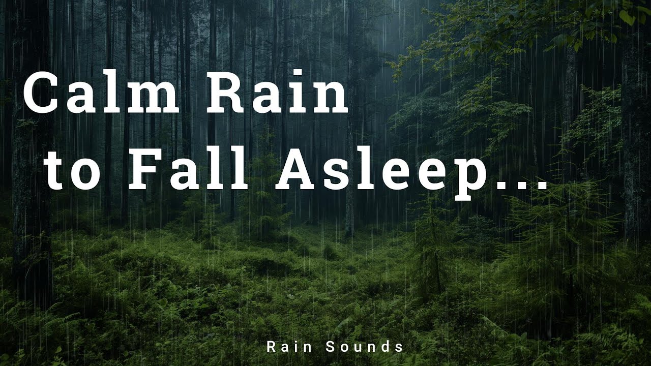 Calm Rain to relax and fall asleep peacefully. The Noise of Nature ...