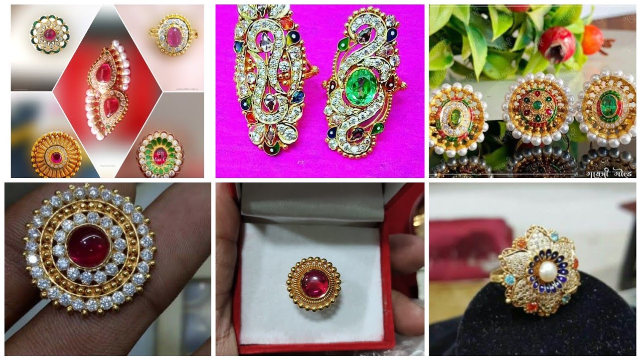 New gold ring ki design| अंगूठी की डिजाइन बहुत ही खूबसूरत एक बार वीडियो ...