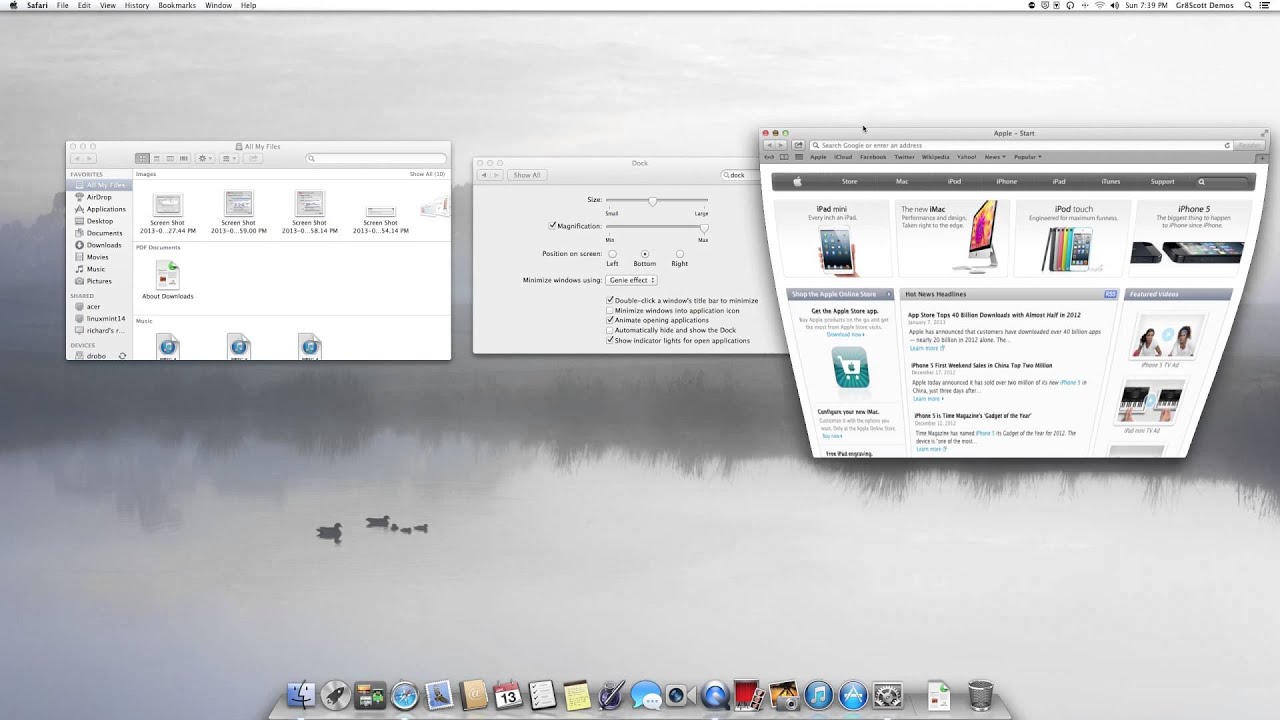 Mac OS X - System Preferences - Dock - YouTube