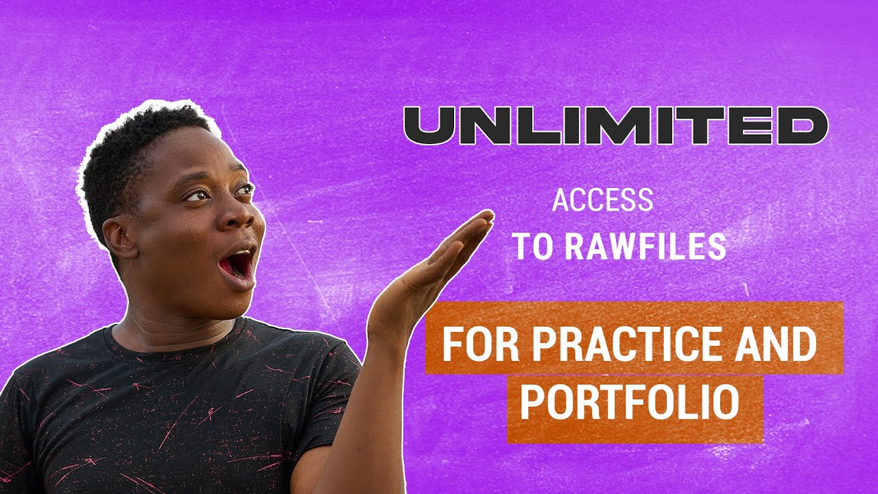 UNLIMITED RAW FILES FOR PRACTICE AND RETOUCHING - YouTube