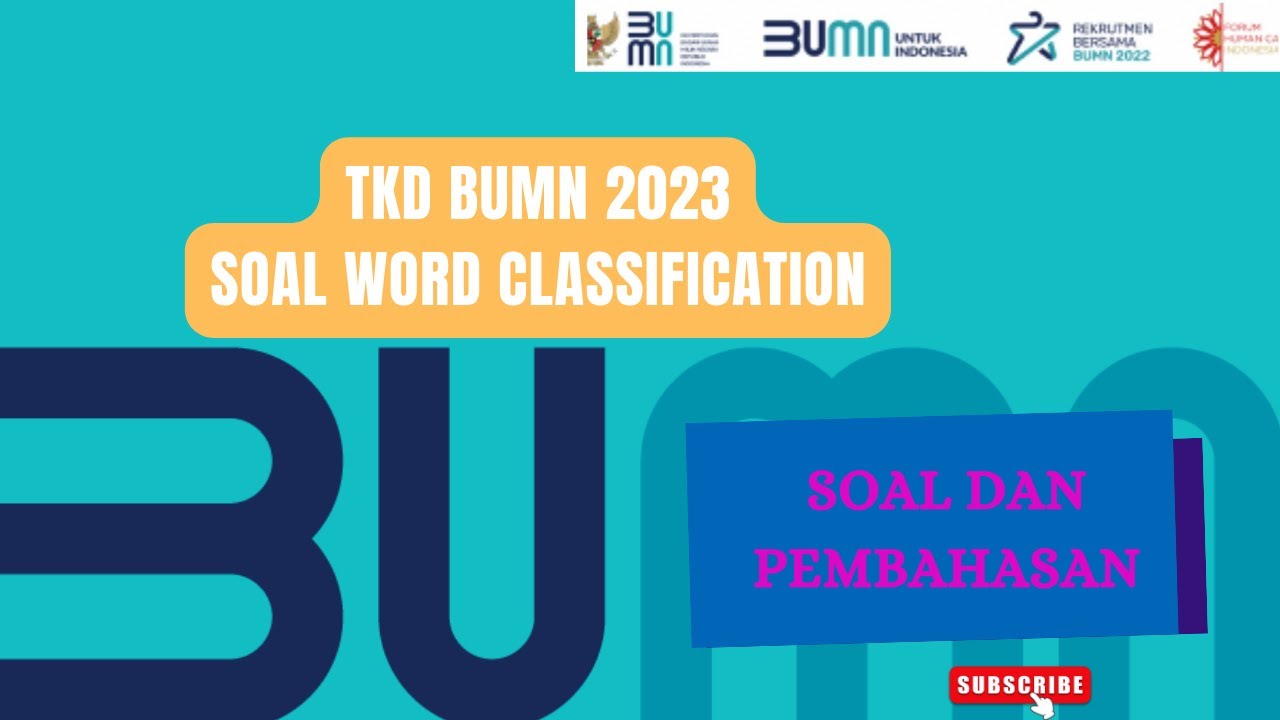 SOAL DAN PEMBAHASAN TKD BUMN | FCHI BUMN 2023 | SOAL WORD ...