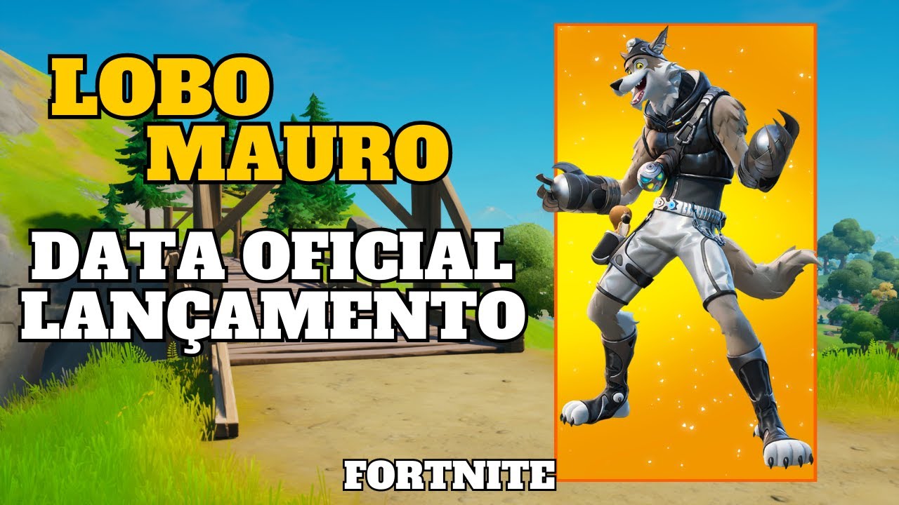 NOVA SKIN LOBO MAURO, DATA DE LANÇAMENTO NO FORTNITE - YouTube