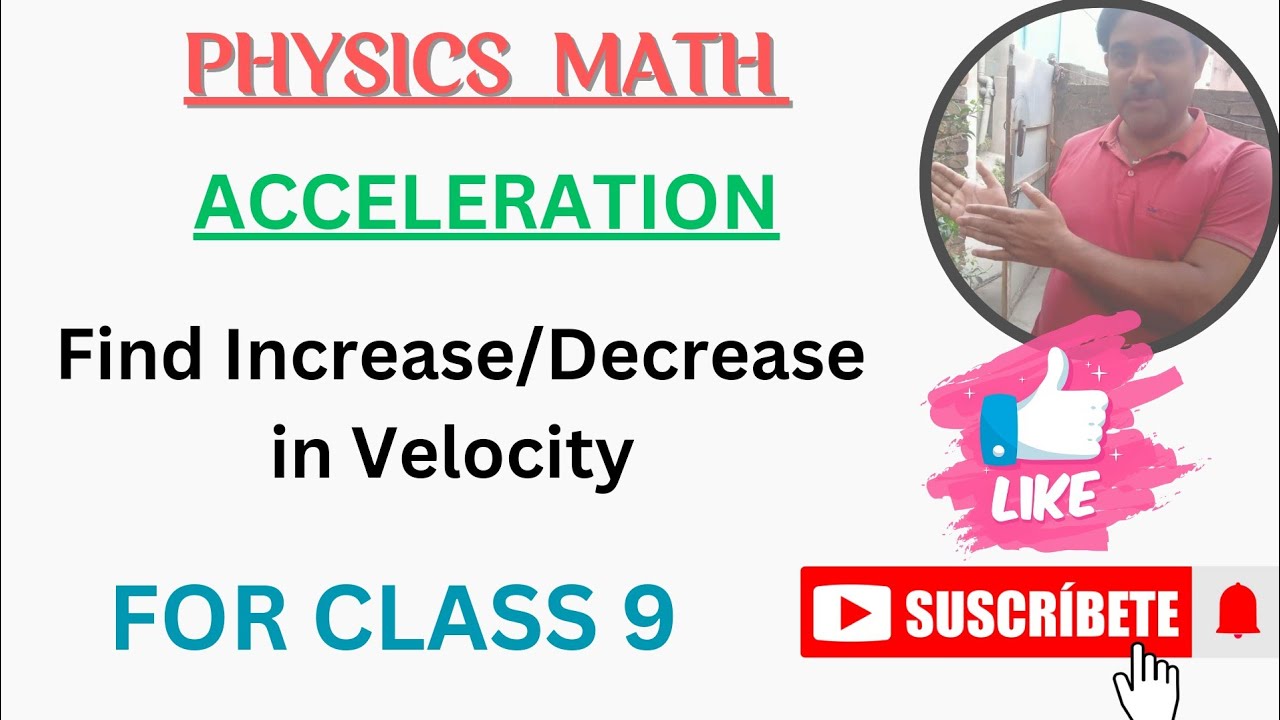 Physics Numerical ll Class-9 ll Acceleration ll ICSE ll All Board ll ...