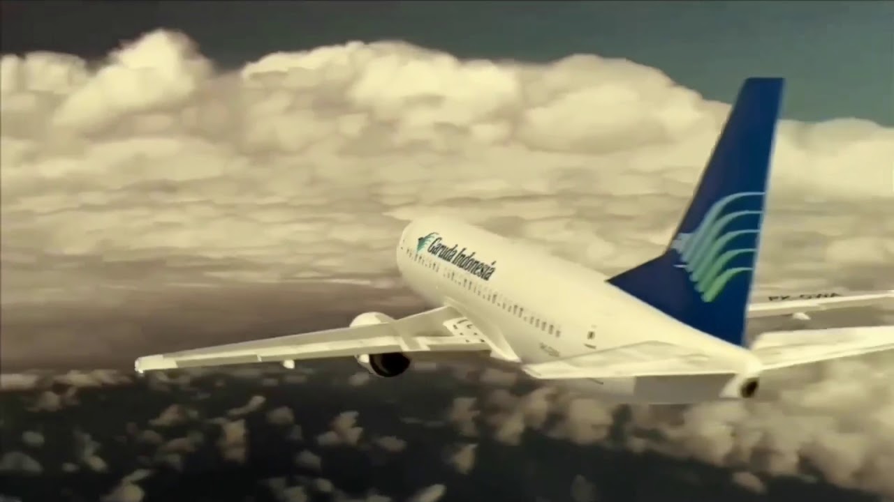 Garuda Indonesia flight 421-Landing Animation - YouTube