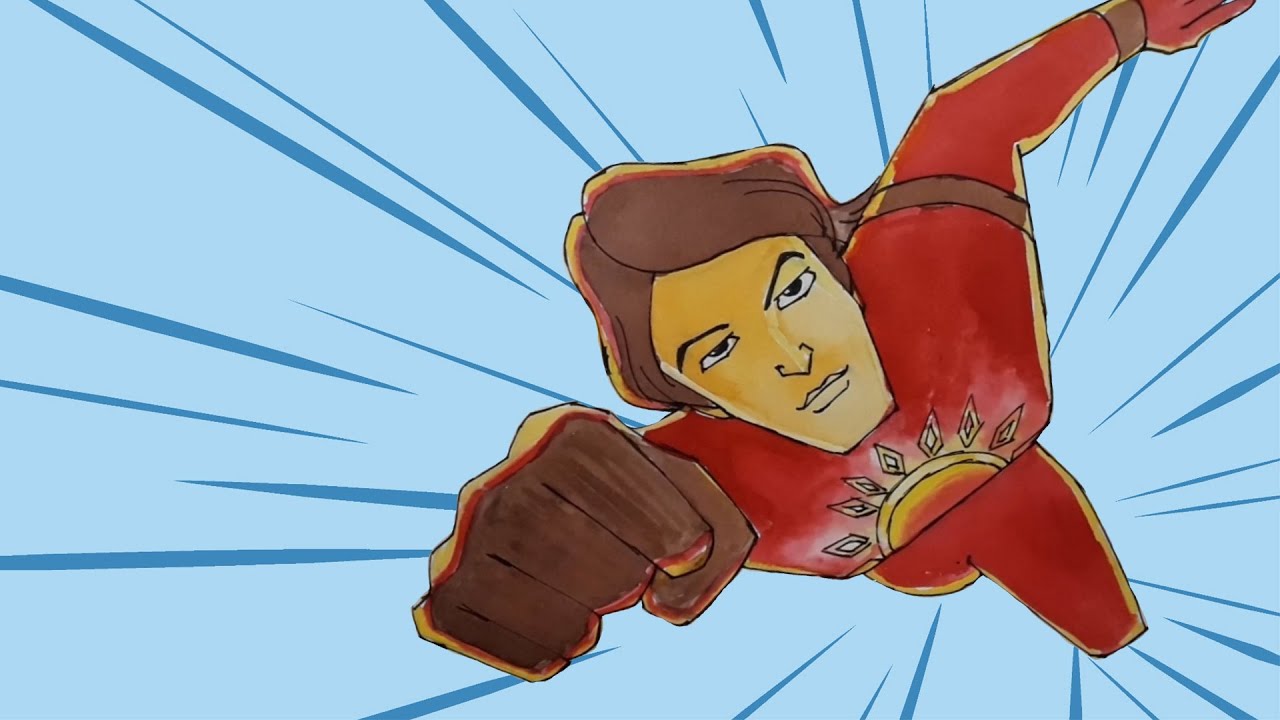 How To Draw Shaktimaan | Indian SuperHero | Drawing And Coloring Step ...