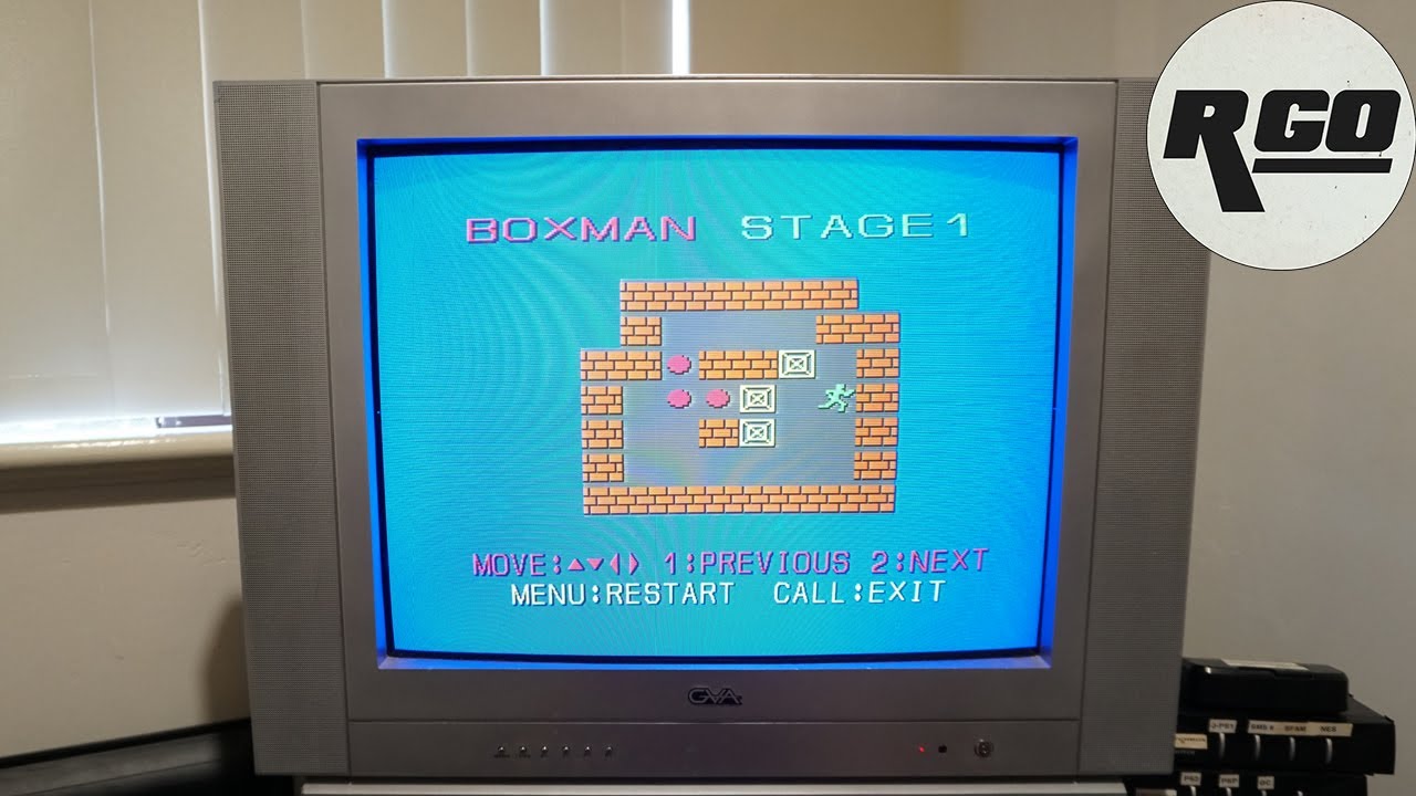 I Review the Game Built into My New CRT (Boxman) - YouTube