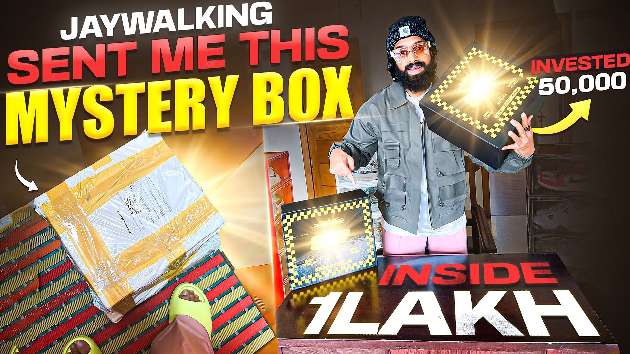 Jaywalking SENT Me This 1 Lakh *MYSTERY-BOX* | LET US UNBOX - YouTube