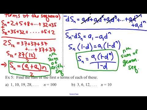 Sum of Arithmetic Sequence and Geometric Sequence - YouTube