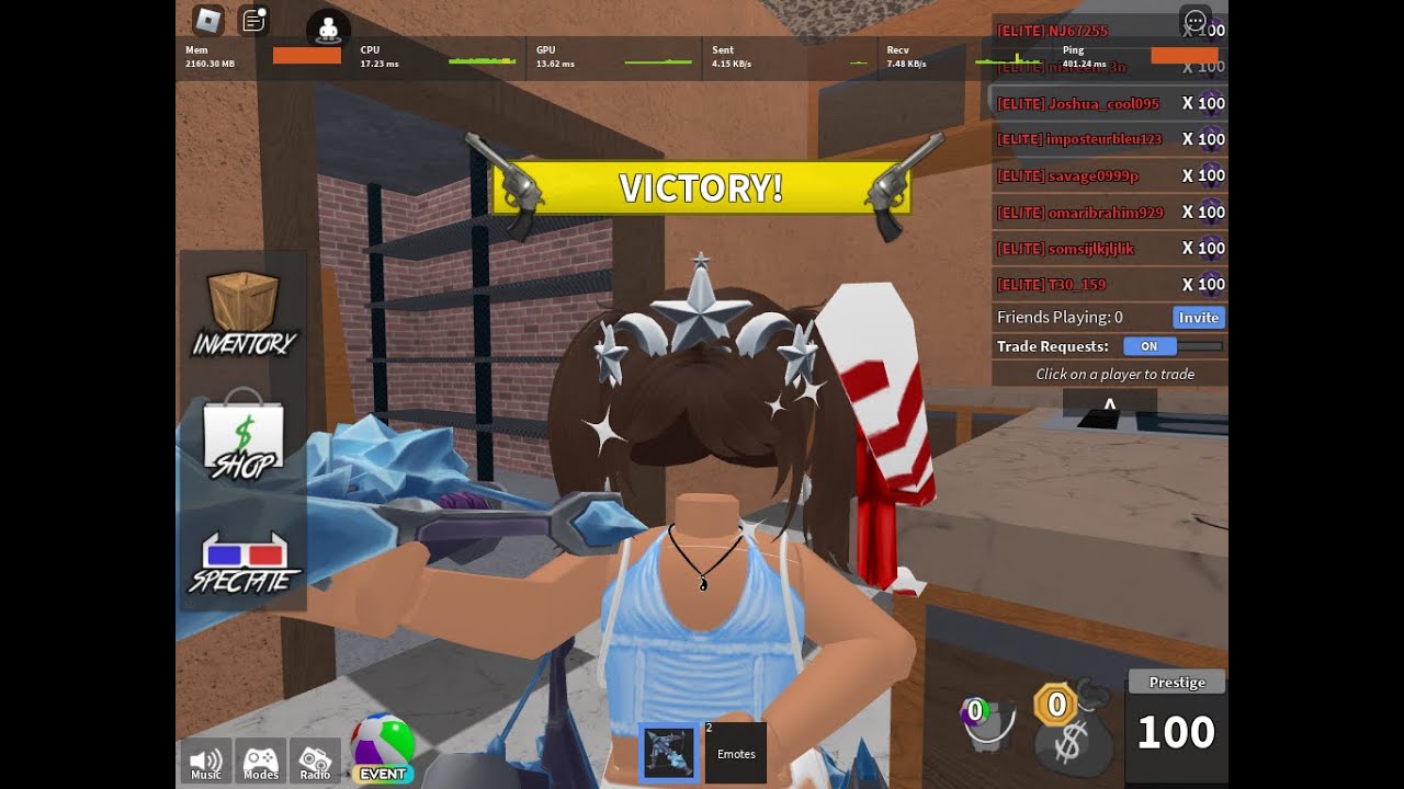 MM2 GAMEPLAY AS MOE!! - YouTube