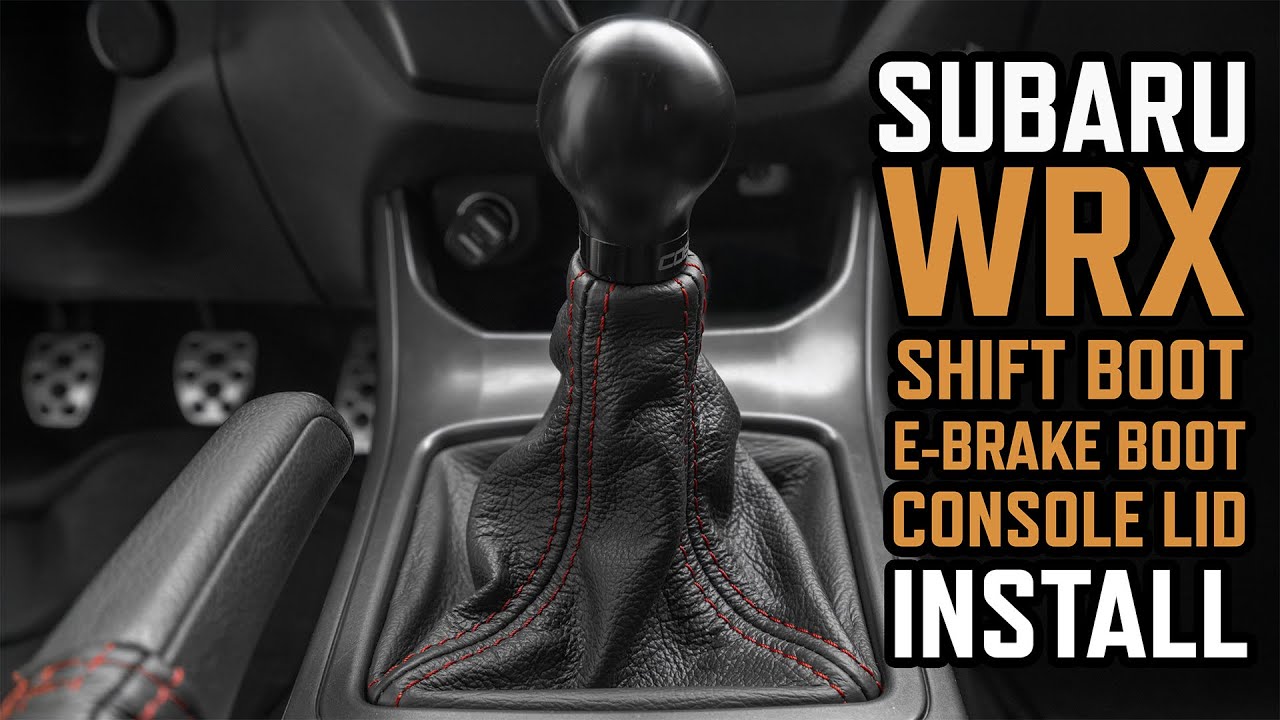 How to install custom leather shift boot, e-brake boot, and console lid ...