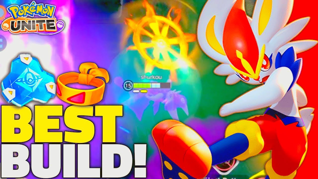 Best Cinderace build 4 stars in offence / Pokémon unite gameplay in ...