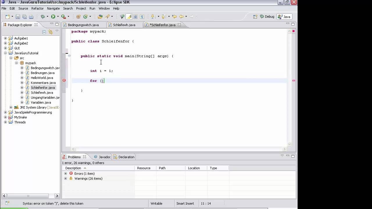 #006b Java Programmierung für Anfänger: for-Schleife (Kopfgesteuert ...