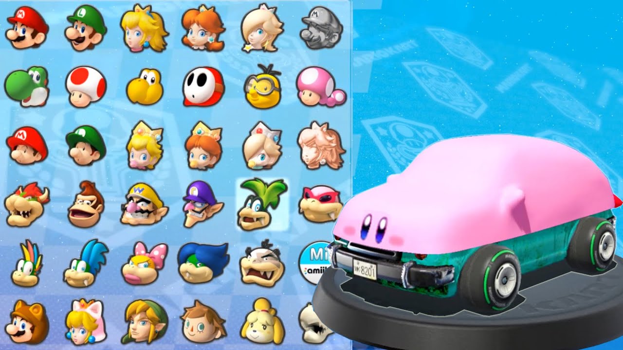 Mario Kart 8 Deluxe - Kirby Mouthful in Mushroom Cup Shell Cup | The ...