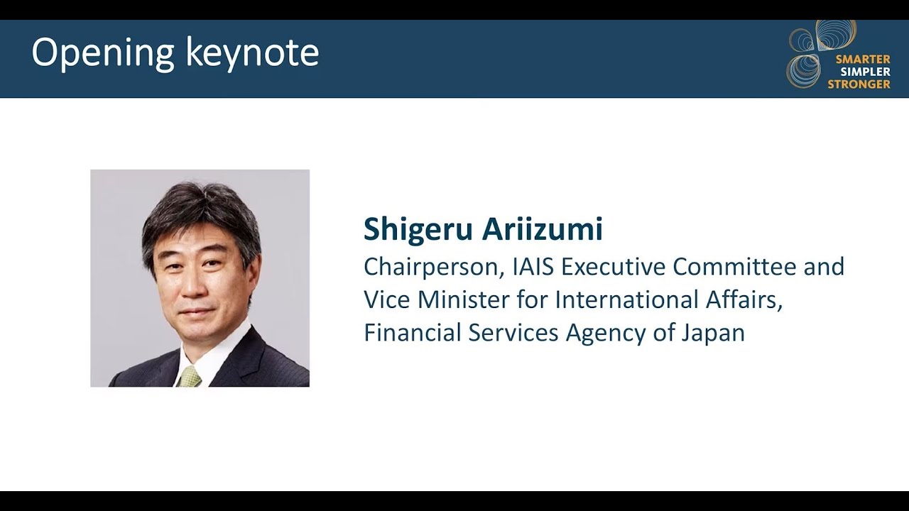 EIOPA Conference 2024: Opening keynote by Shigeru Ariizumi - YouTube