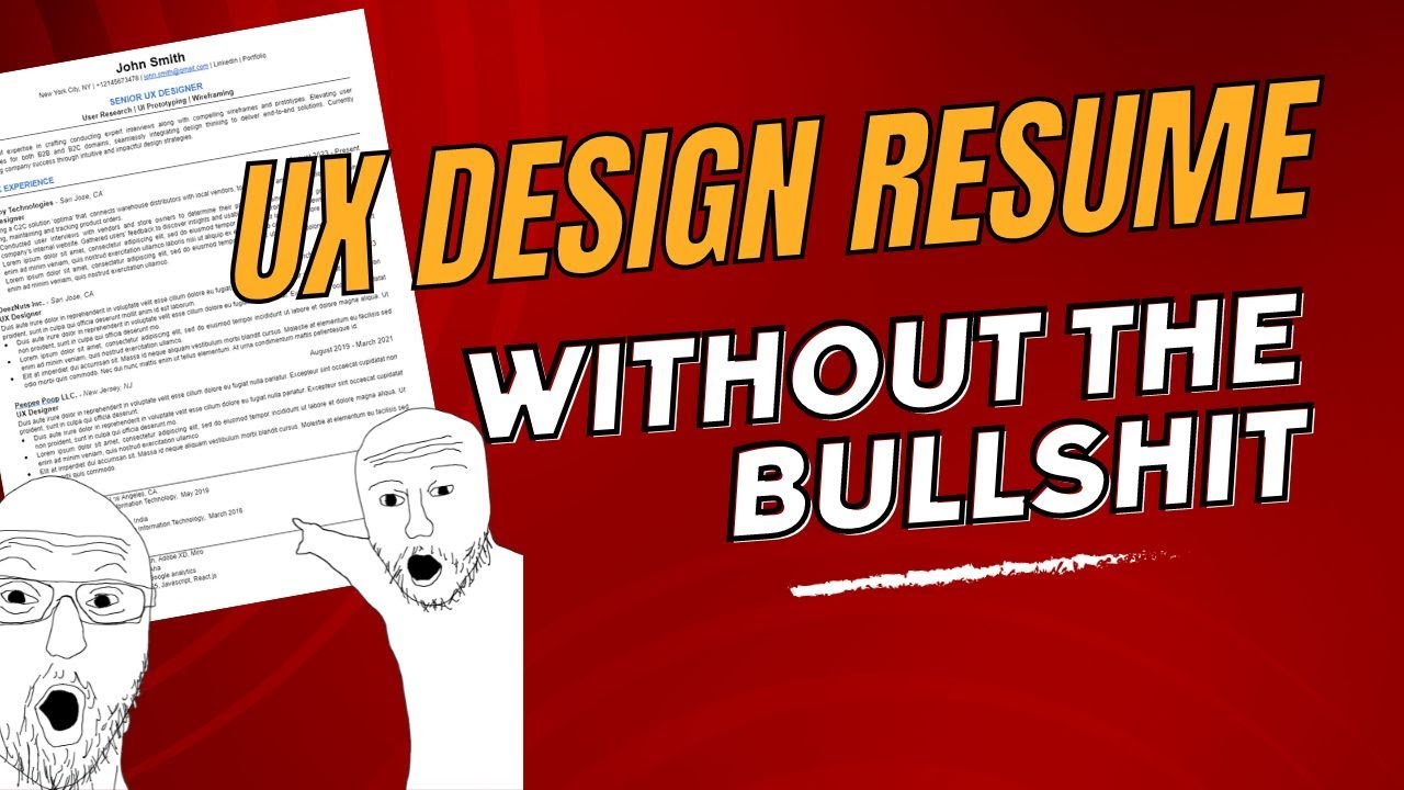 The no-bullshit guide to writing a UX resume - YouTube