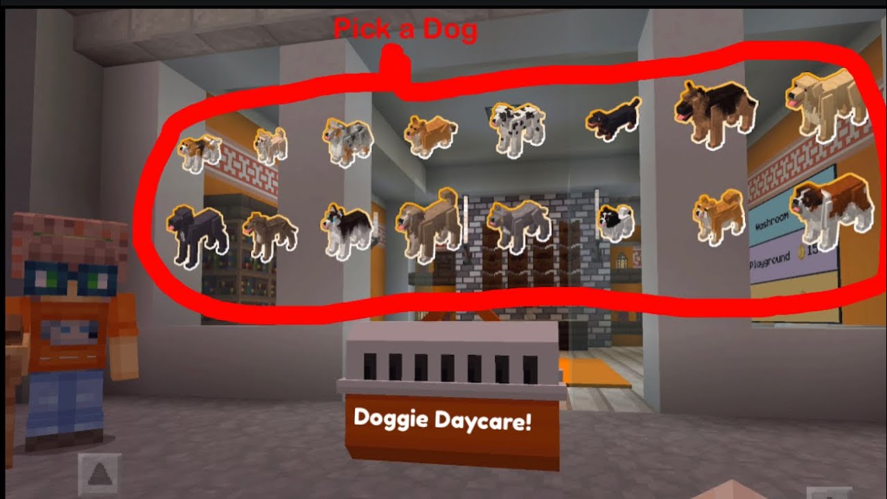 Playing Doggie Daycare In Minecraft - YouTube