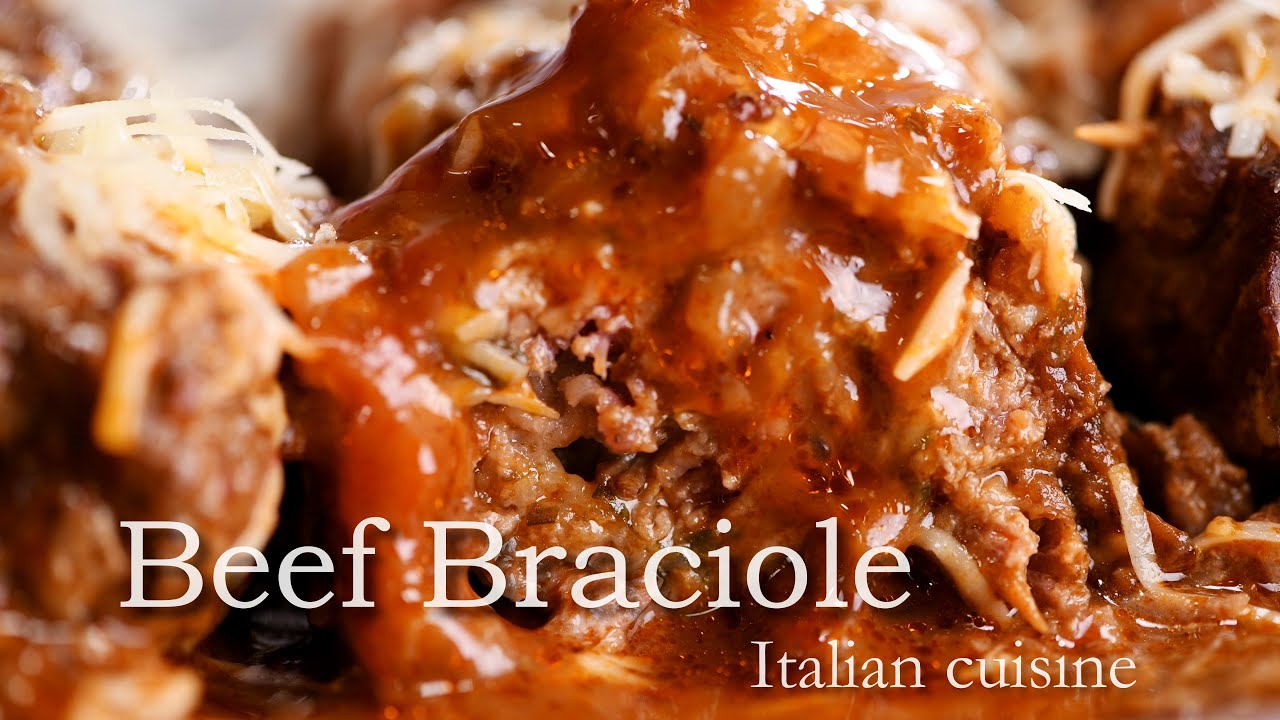 Authentic Beef Braciole Recipe | Italian Rolled Meat in Tomato Sauce ...