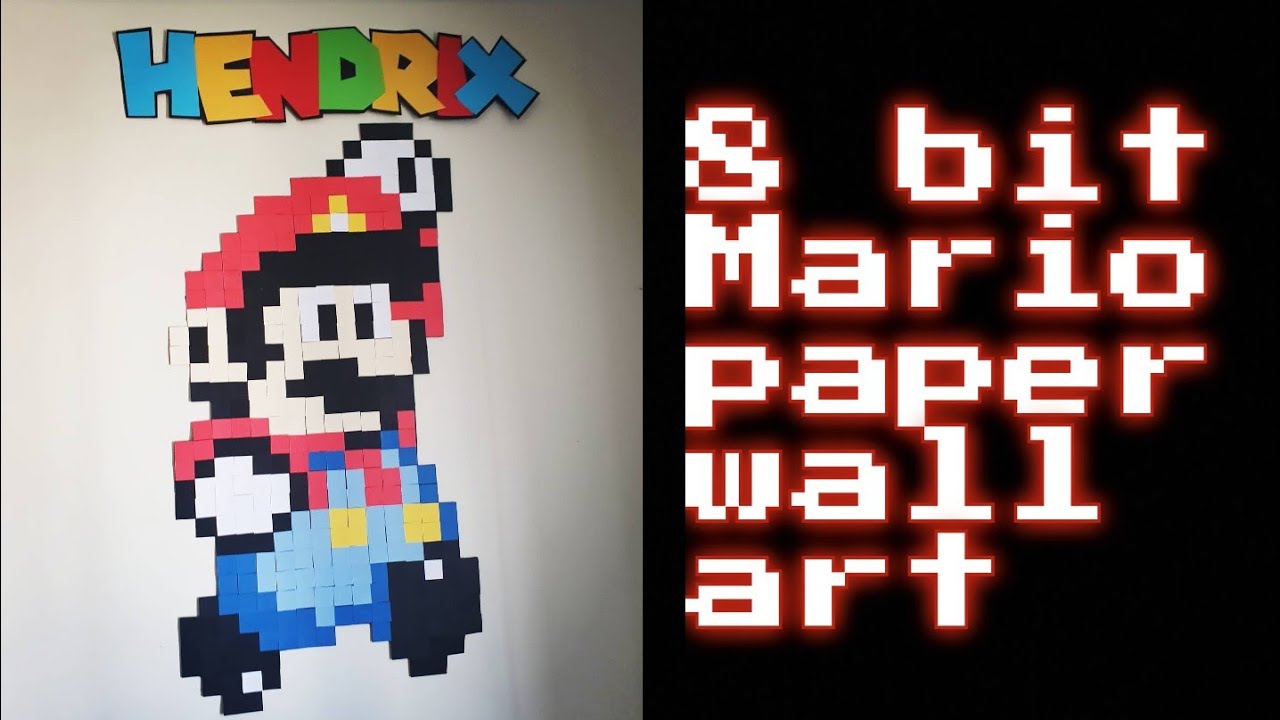 Super Mario pixel papercraft - YouTube