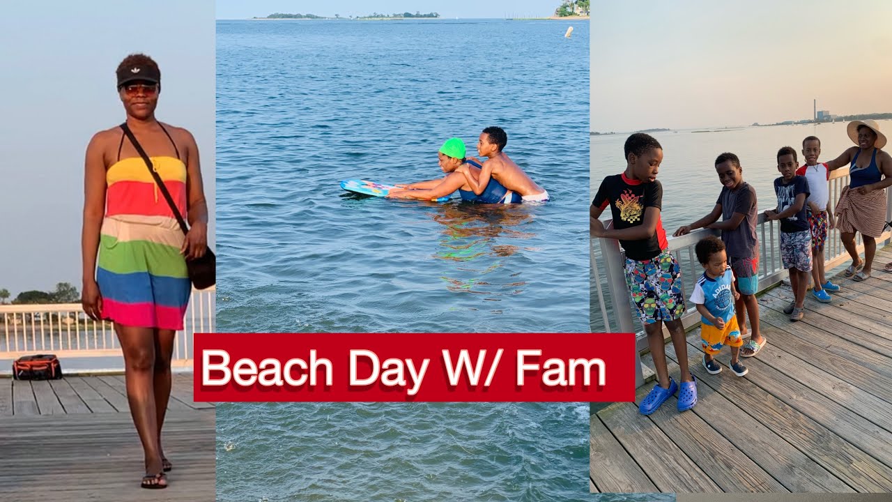 Beach Day W/The Family! Fun Day in The Beach!!! - YouTube
