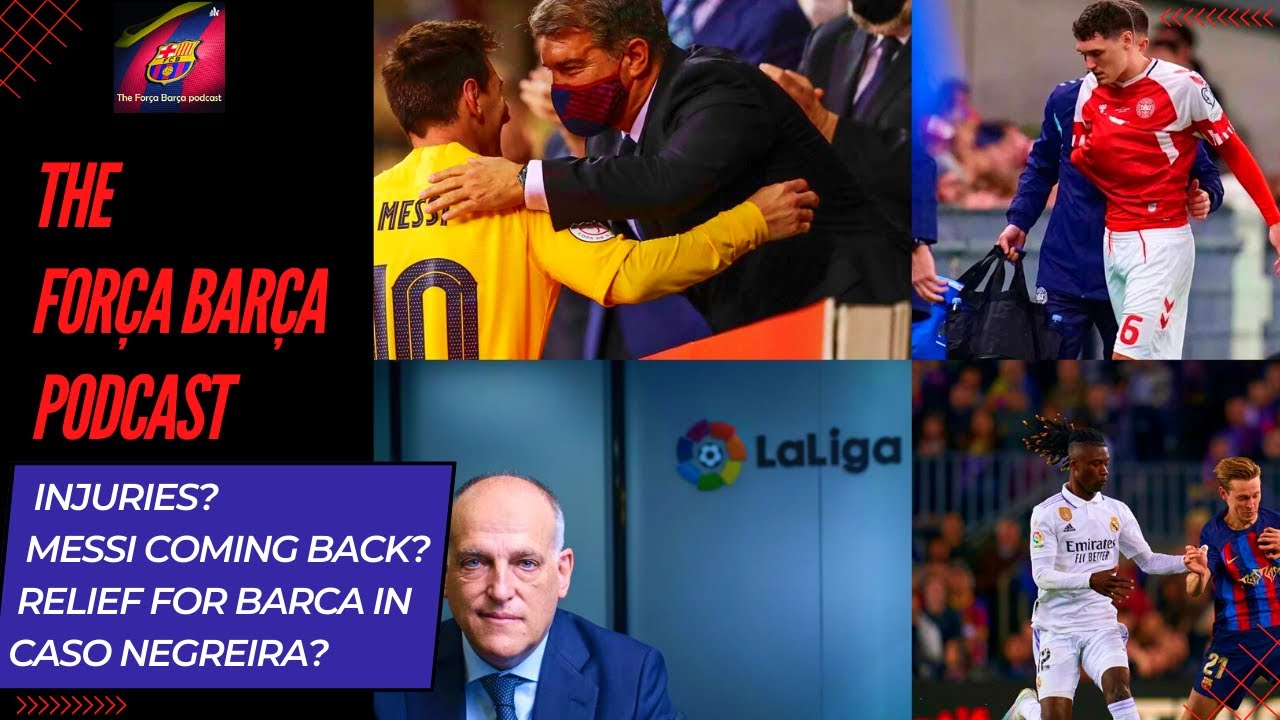 Injuries? Messi coming back? Relief for barca in Caso Negrega? - YouTube