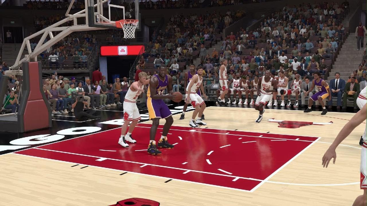 NBA 2K24 Shaq Backing Down STEVE FOR THE EASY LAYUP - YouTube