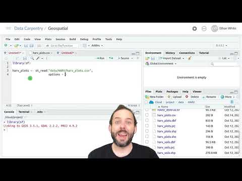 Geospatial Data in R - Creating Vector Point Data From Tabular Data ...
