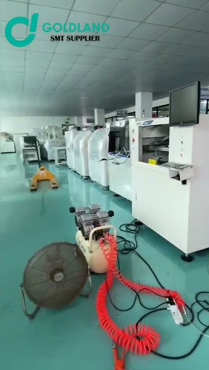 SMT GKG GSE solder paste printer - YouTube