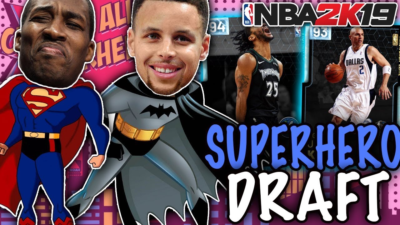 SUPERHEROES DRAFT MY TEAM! NBA 2K19 SQUAD BUILDER - YouTube